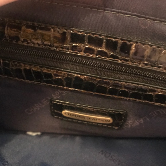 Charlie Lapson | Bags | Nwot Charlie Lapson Crocodile Brown Leather ...